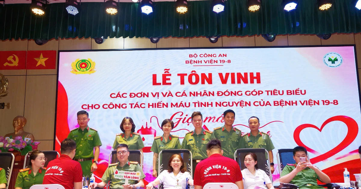Phong trào hiến máu tình nguyện lan tỏa trong lực lượng CAND
